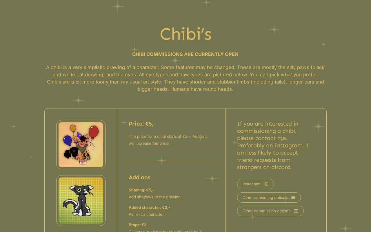 Candy’s chibi commissions